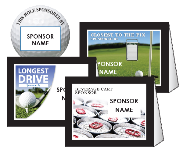Golf Sponsor Signage & Golf Tournament Signage | American Hole 'N One
